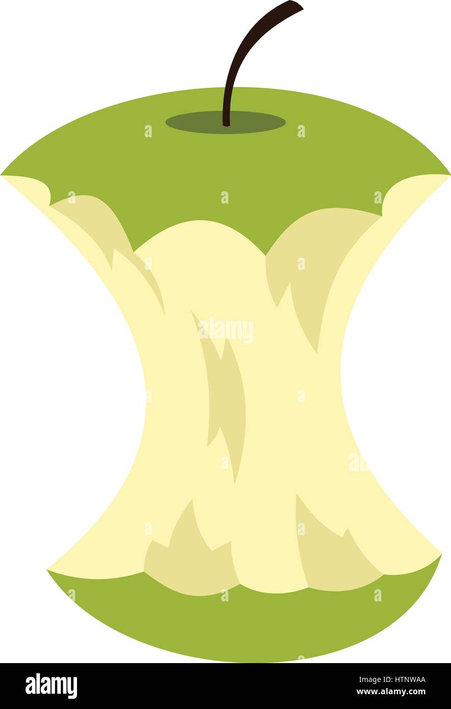 Apple core icon, flat style Stock Vector Image & Art - Alamy
