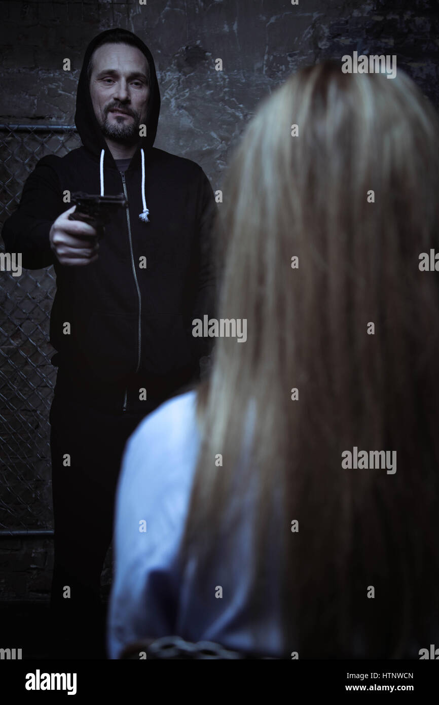 You have seen my face. Wicked senseless dark man saying something to a ...