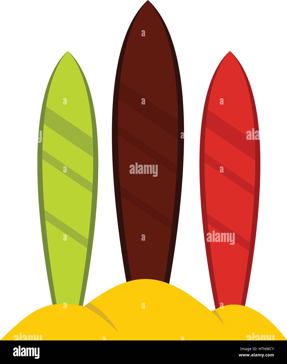 Serfing board icon, flat style Stock Vector Image & Art - Alamy