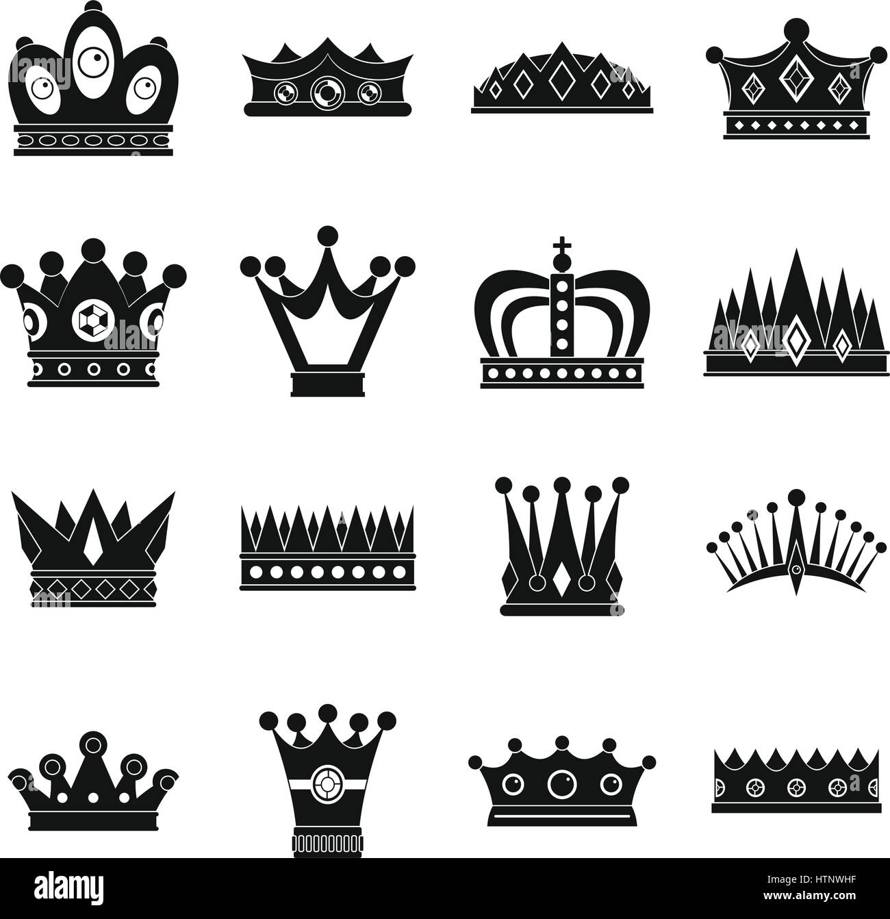 Illustrated medieval crown Cut Out Stock Images & Pictures - Alamy