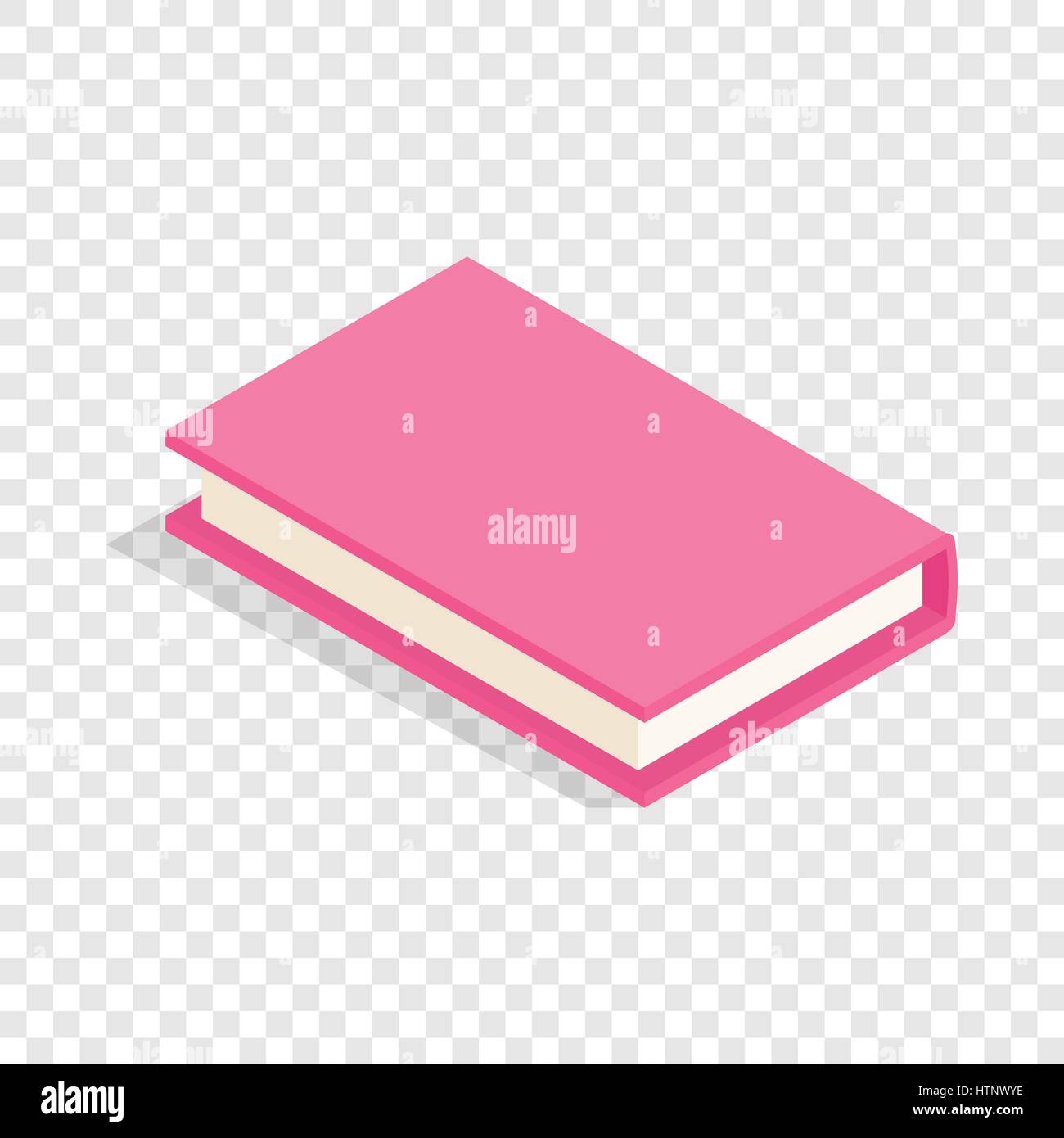 Pink book isometric icon Stock Vector Image & Art - Alamy