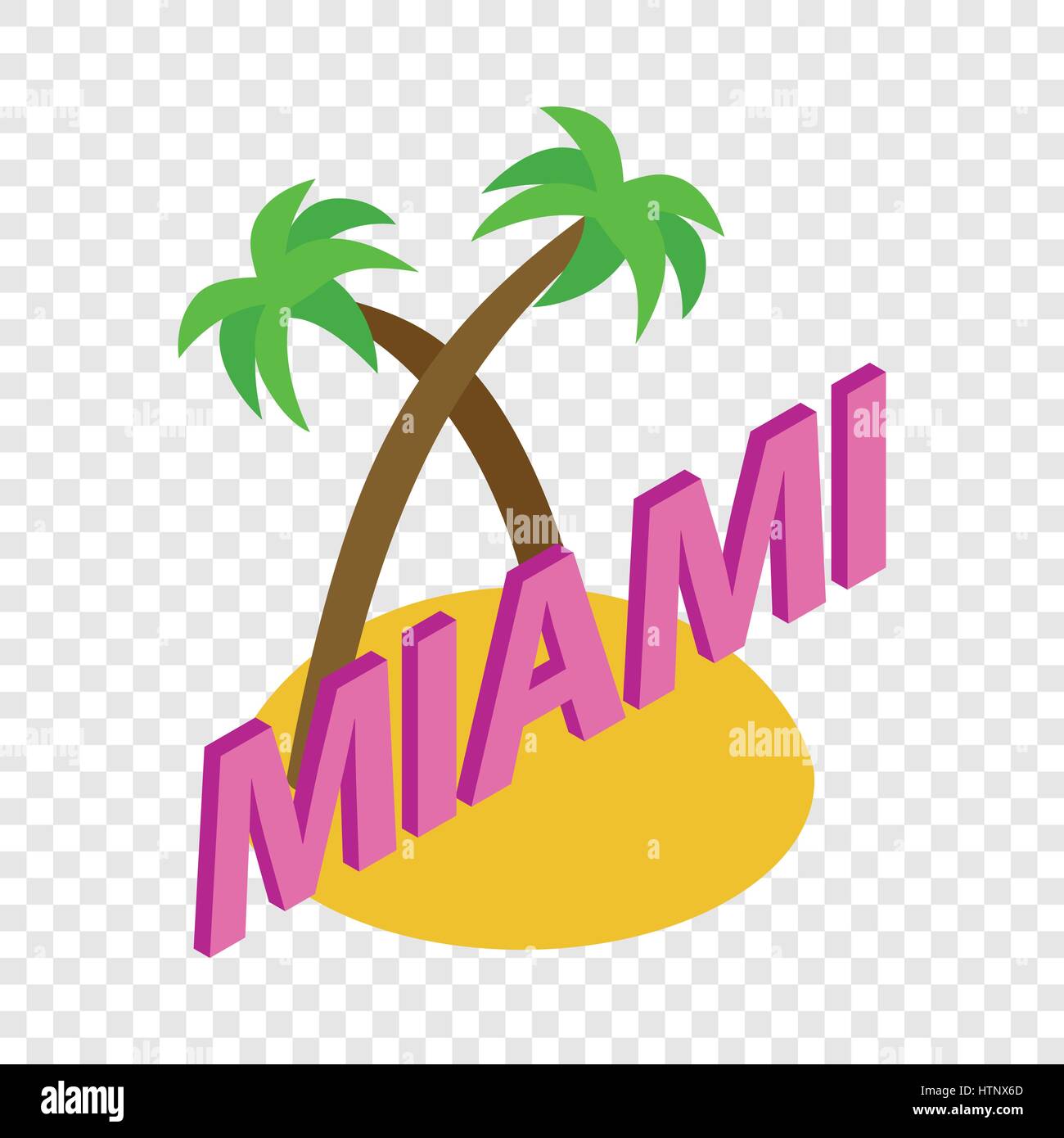 Miami isometric icon Stock Vector Image & Art - Alamy
