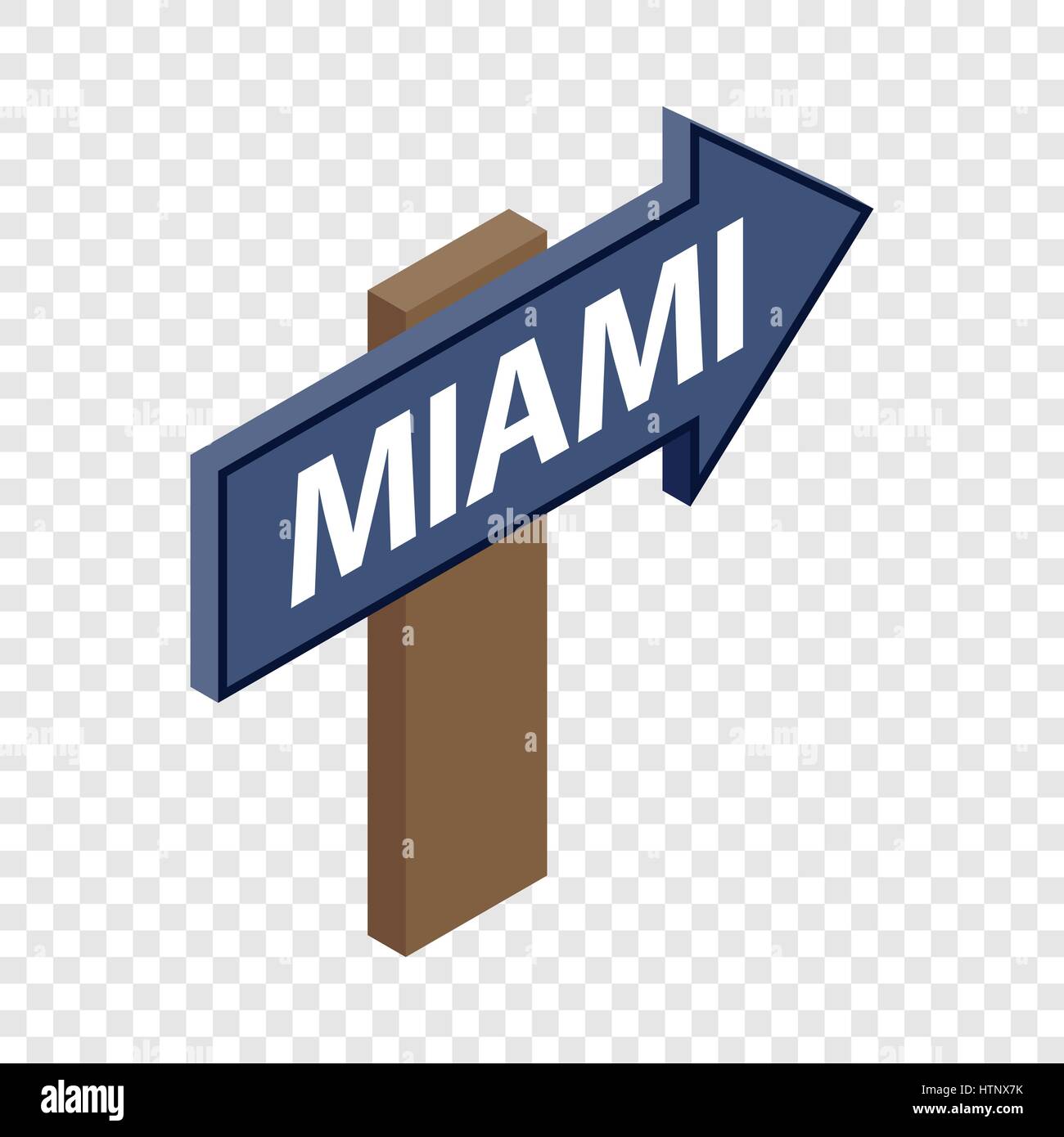 Sign arrow Miami isometric icon Stock Vector Image & Art - Alamy