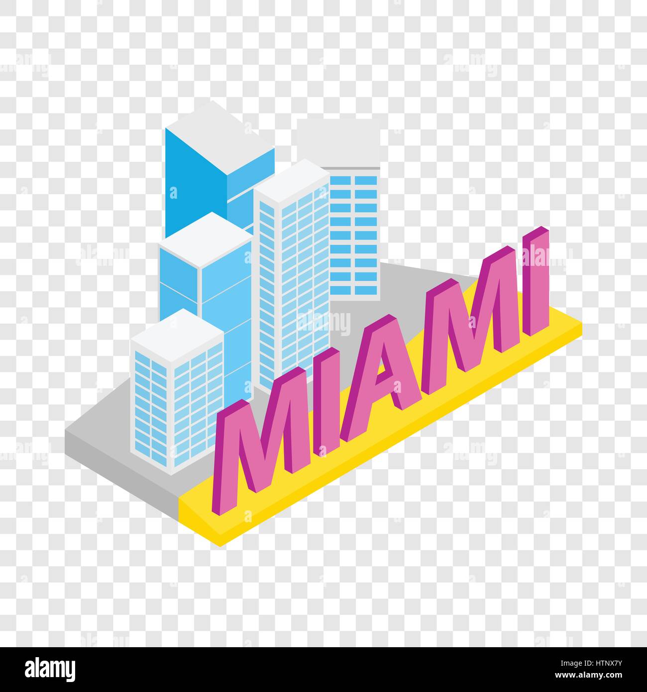 City of Miami isometric icon Stock Vector Image & Art - Alamy