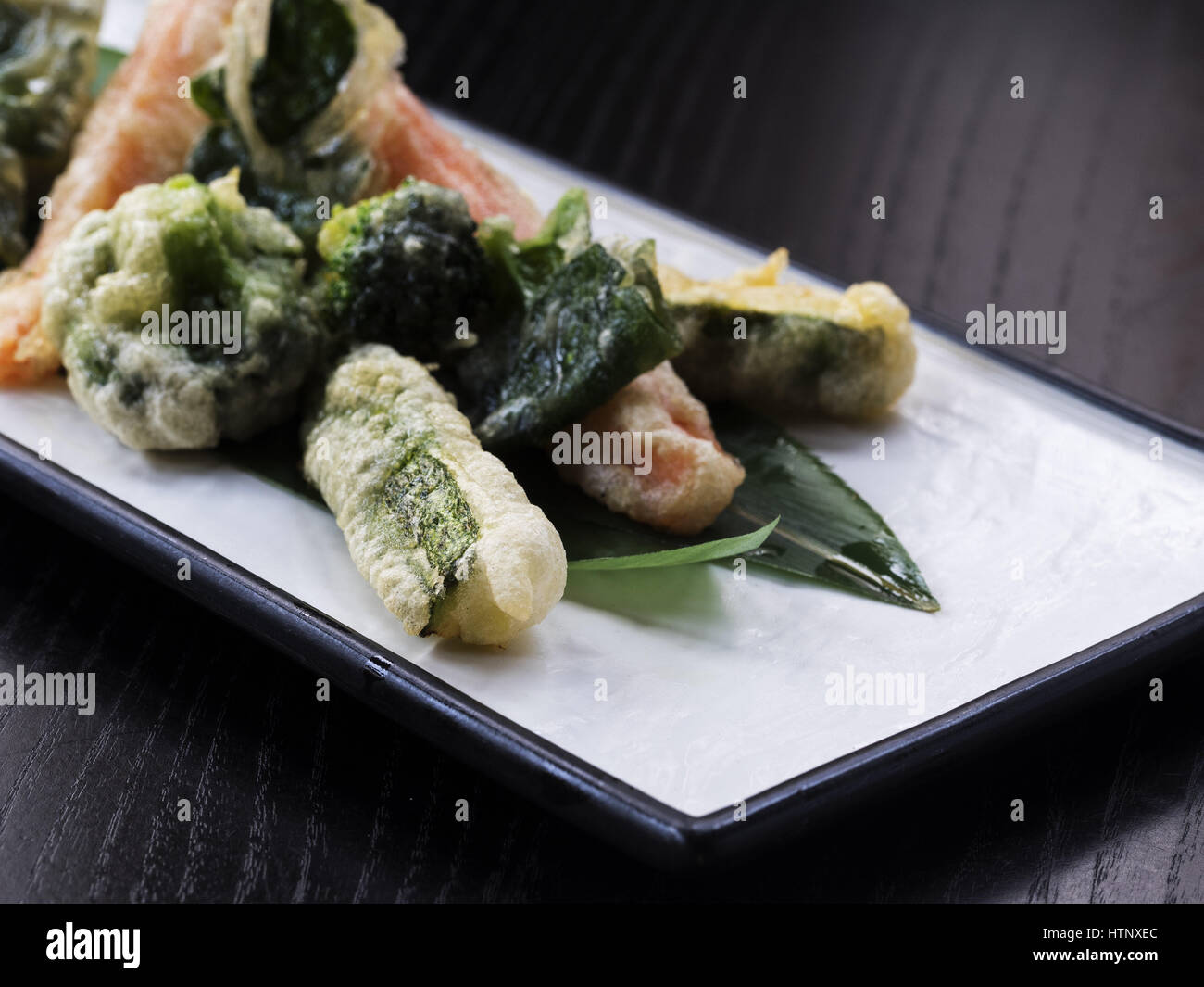 March 4, 2017 - Vegetables in tempura. Vegetables in batter, fried in ...