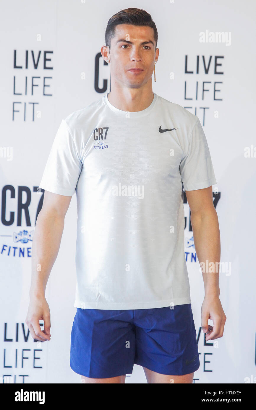 Madrid, Spain 13th Mar, 2017 Cristiano Ronaldo presents the new Fitness ...