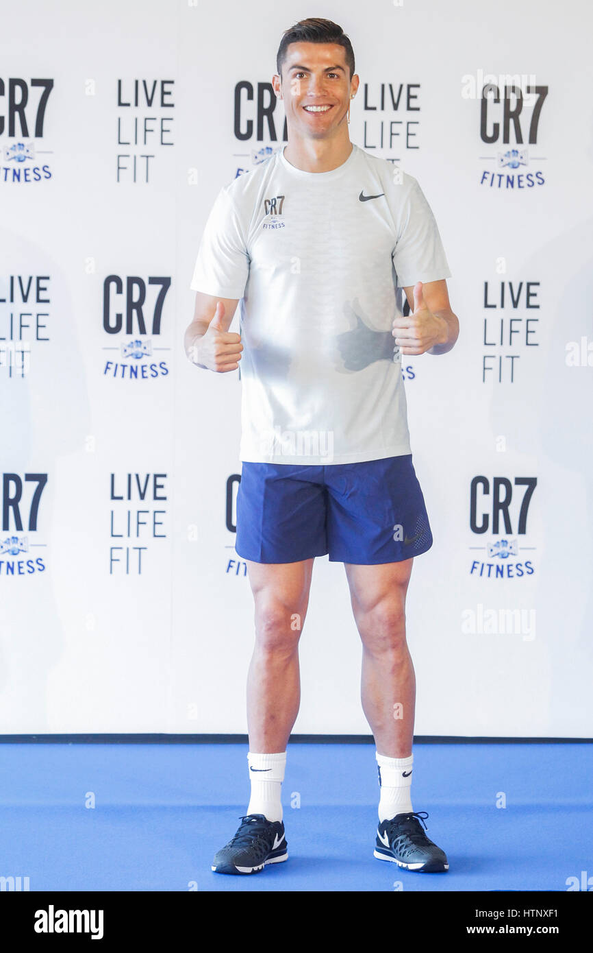 Madrid, Spain 13th Mar, 2017 Cristiano Ronaldo presents the new Fitness ...
