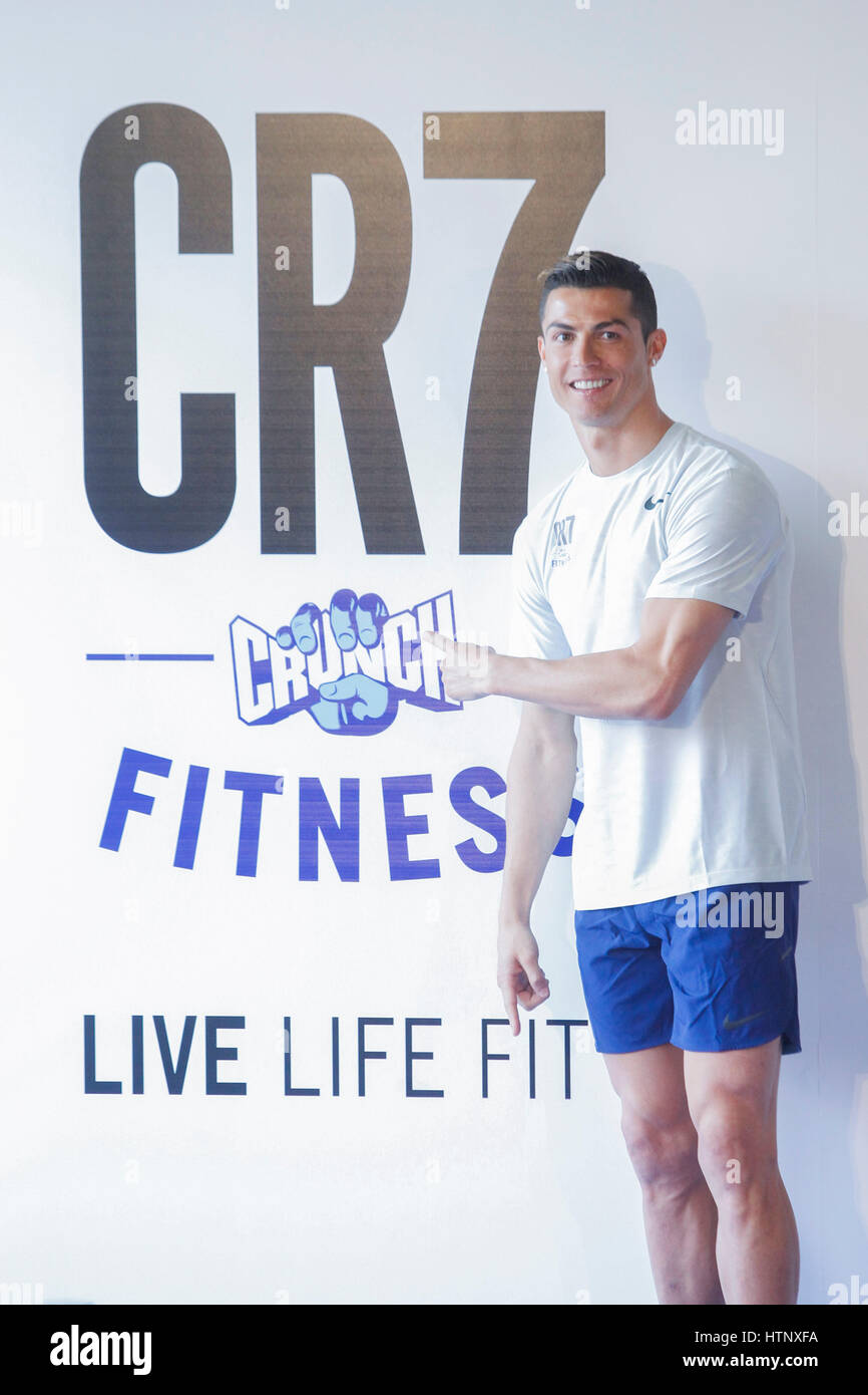 Madrid, Spain 13th Mar, 2017 Cristiano Ronaldo presents the new Fitness ...