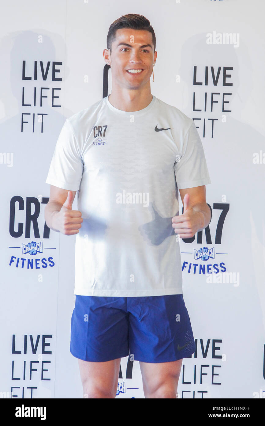 Madrid, Spain 13th Mar, 2017 Cristiano Ronaldo presents the new Fitness ...