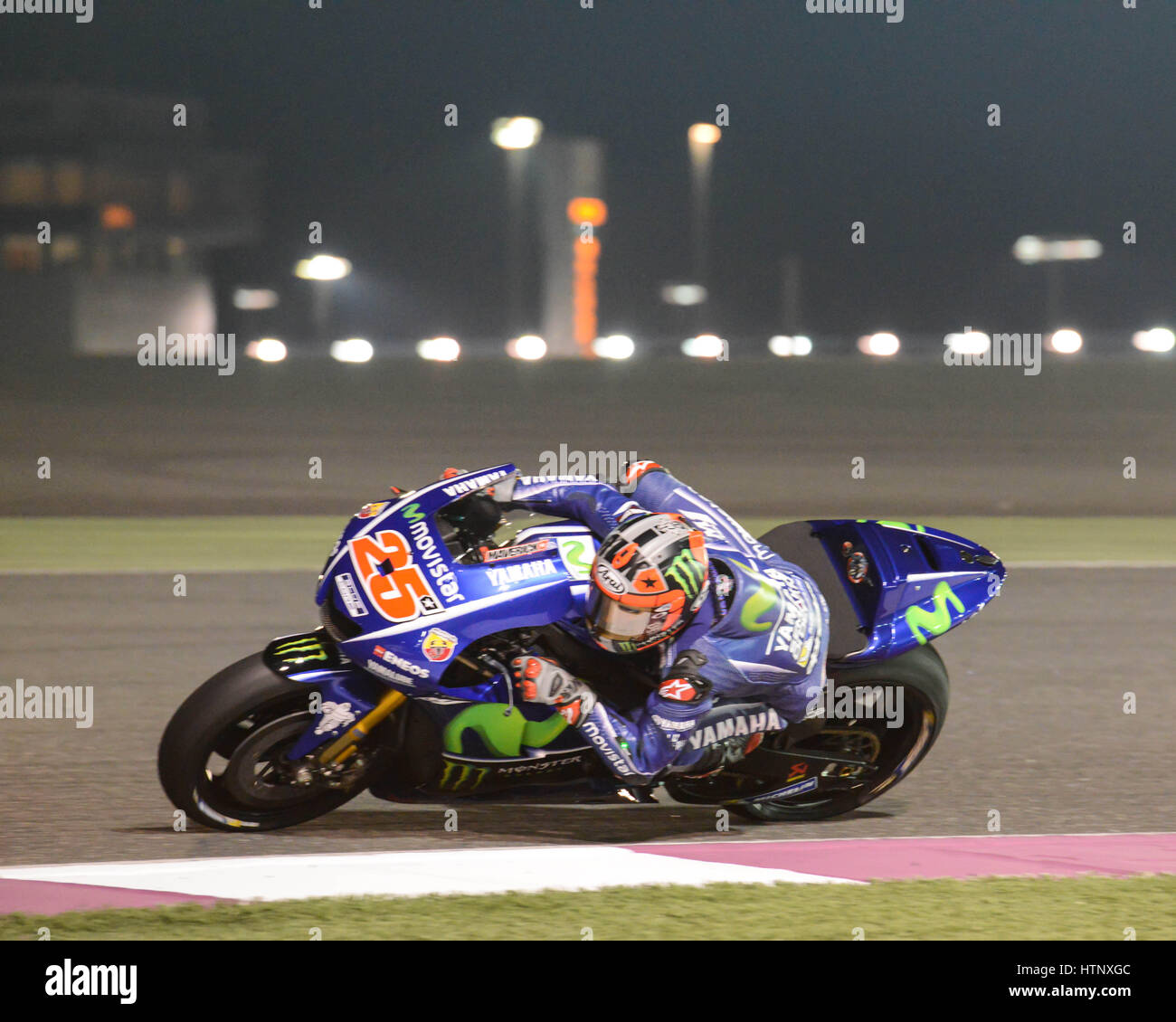 Losail Circuit, Qatar. 12th Mar, 2017. Maverick Vinales who rides for ...