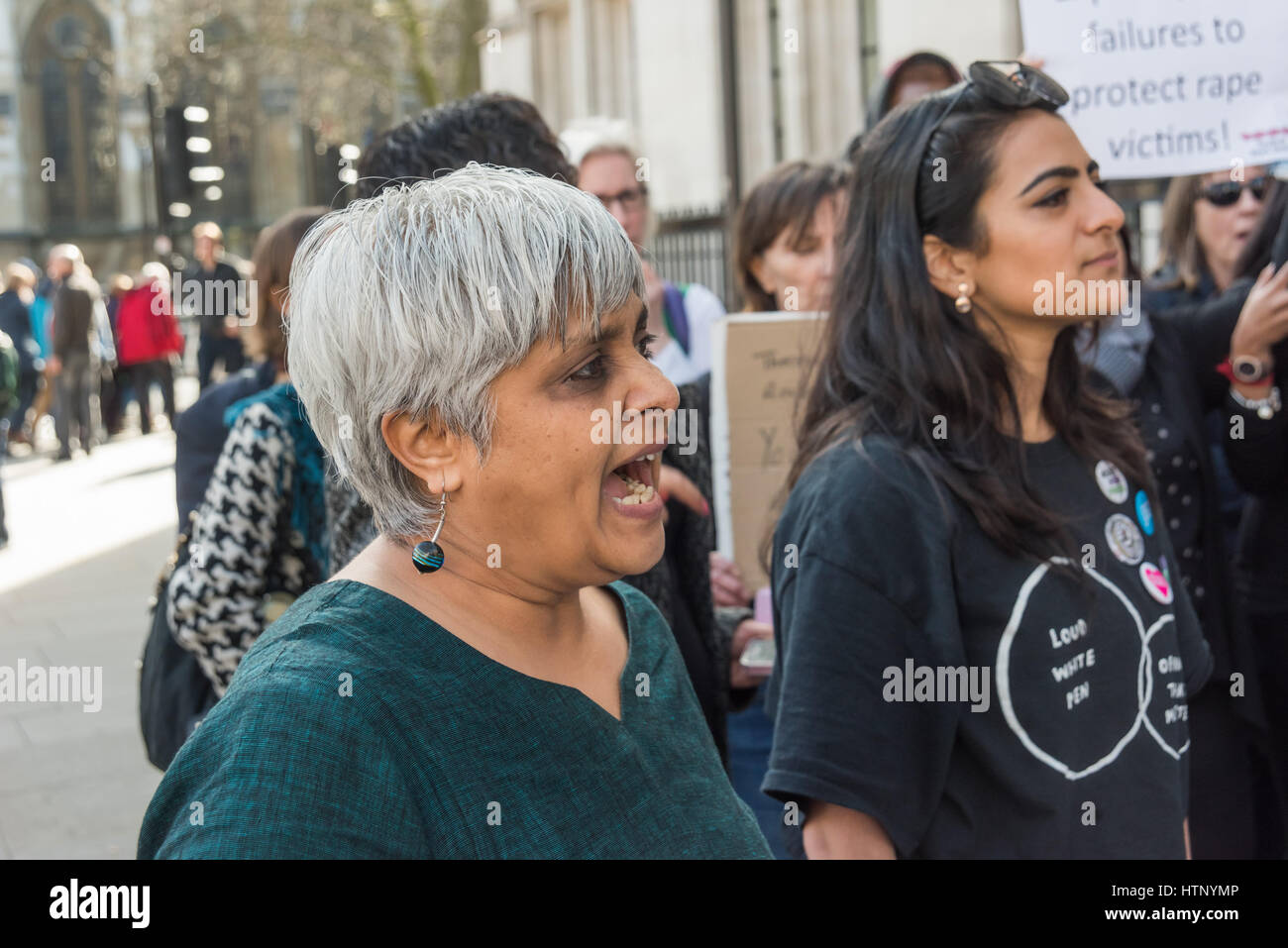 London, UK. 13th March 2017. Pragna Patel at Southall Black Sisters led ...