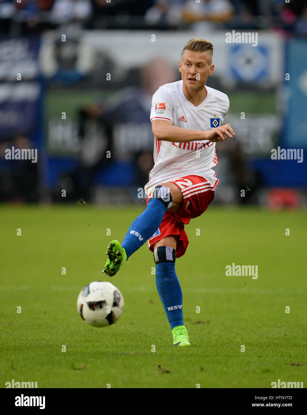 March 12th, 2017, Hamburg, Germany; Hamburg's Matthias Ostrzolek in ...