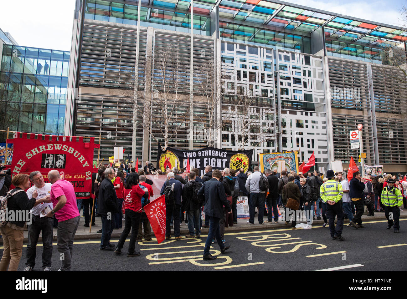 London Uk 13th March 2017 Campaigners From The Orgreave Truth And