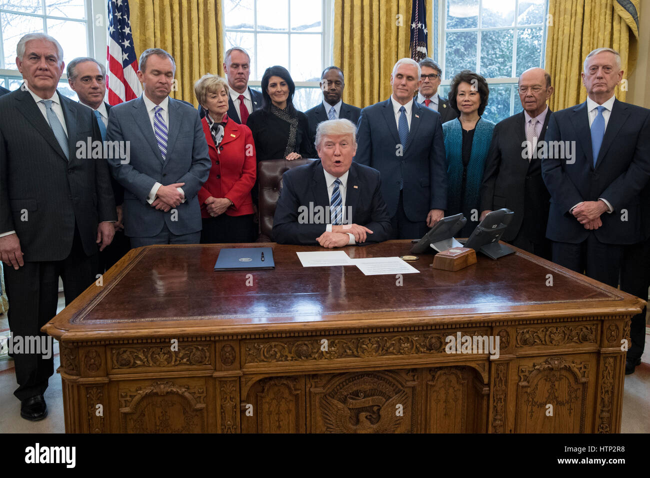 Trump cabinet hi-res stock photography and images - Alamy