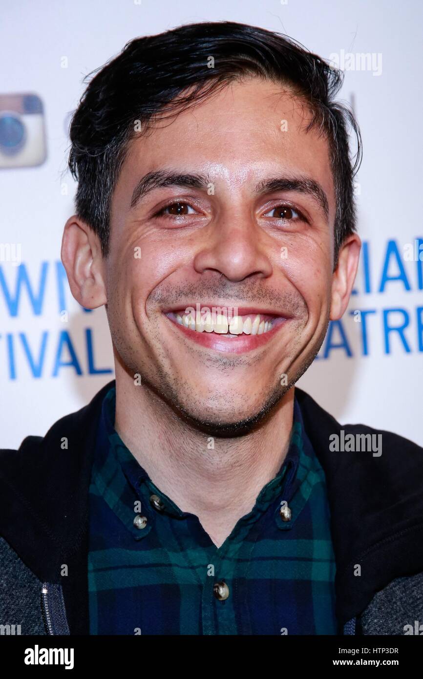New York, NY, USA. 13th Mar, 2017. Matthew Lopez at arrivals for ...