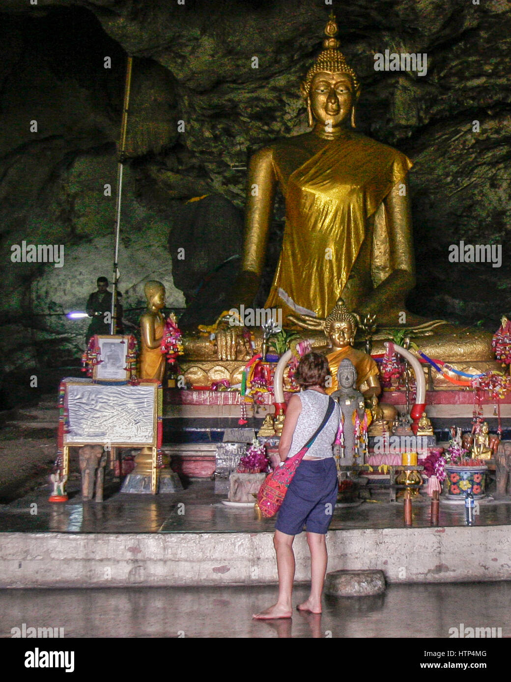 Kanchanaburi, Thailand. 15th Nov, 2006. A female tourist in the Tham ...