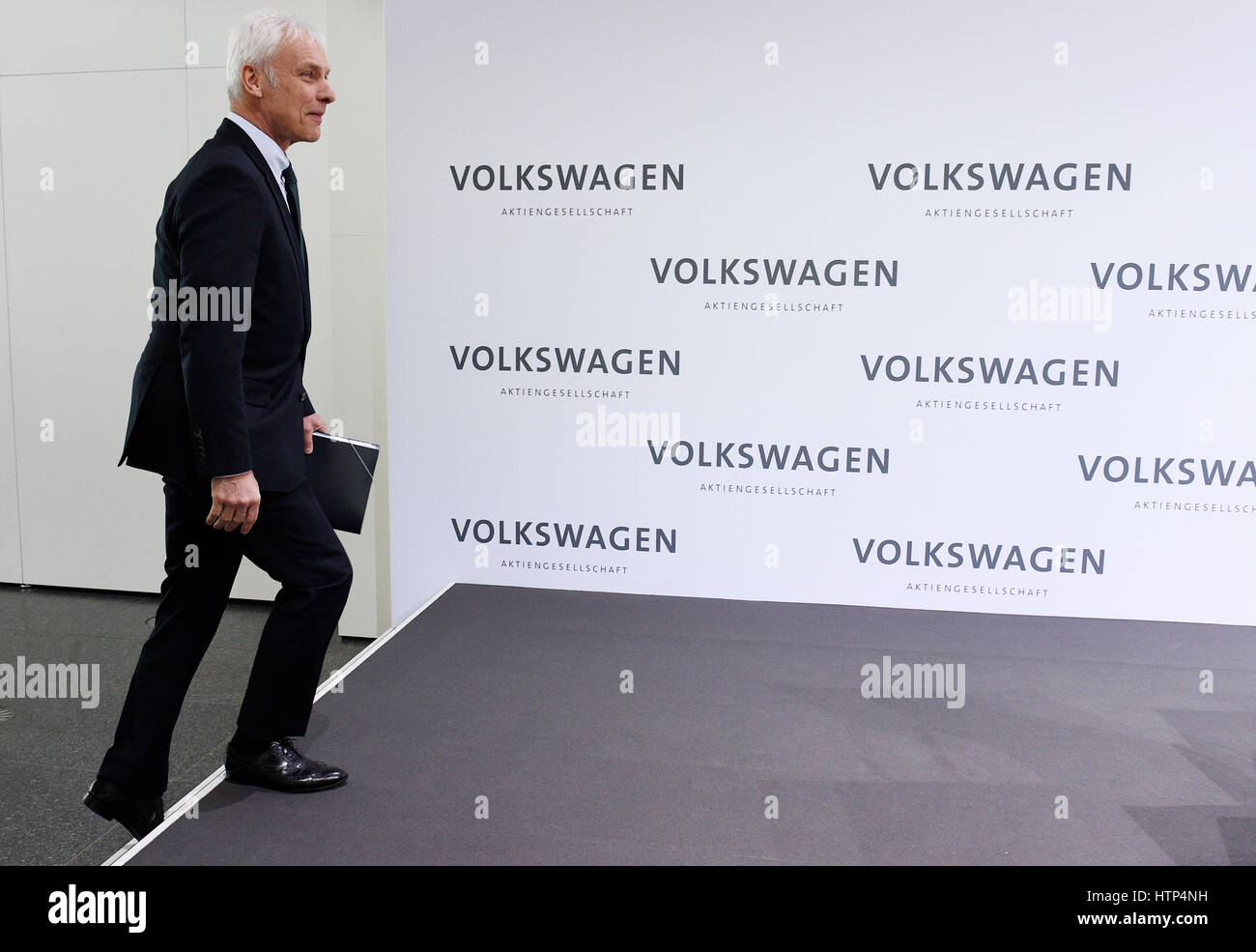 Wolfsburg, Germany. 14th Mar, 2017. Matthias Mueller, CEO of Volkswagen ...
