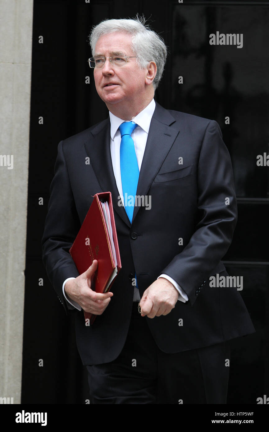 London, UK. 14th Mar, 2017. London, Mar 14, 2017. Sir Michael Fallon MP ...