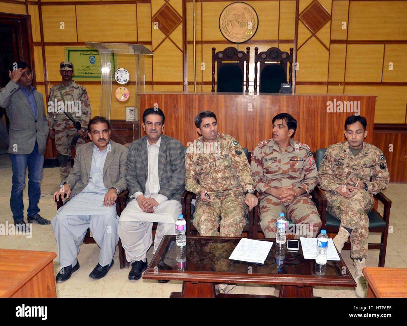 Quetta, Pakistan. 14th Mar, 2017. Pak-Army officials Lieutenant Colonel ...