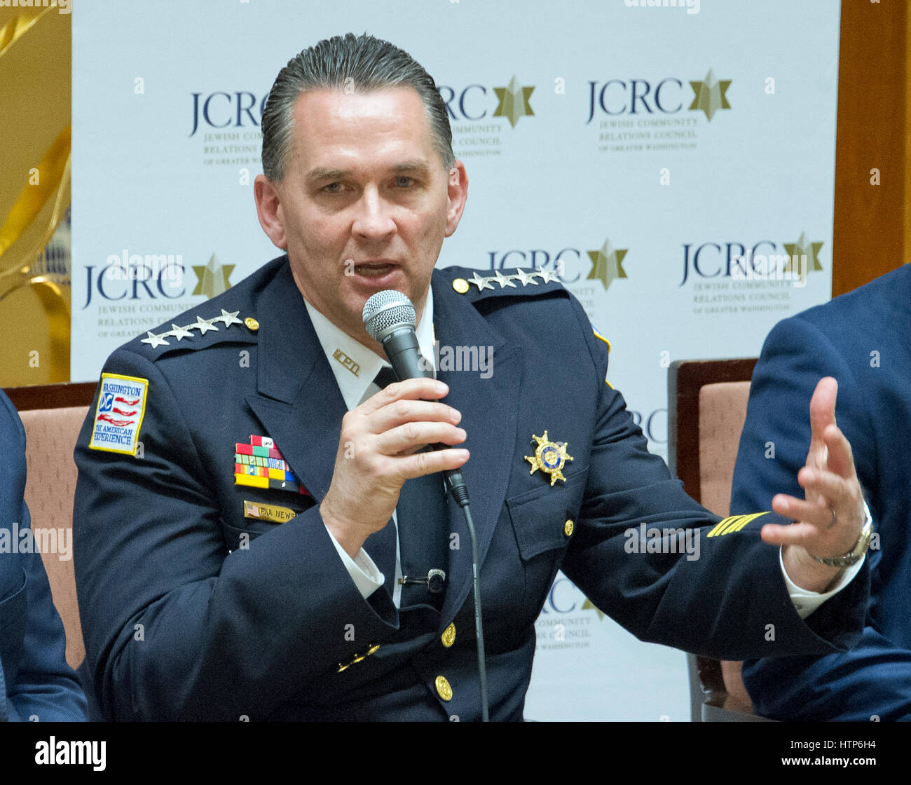 Acting D.C. Police Chief Peter Newsham speaks at the Jewish Community ...