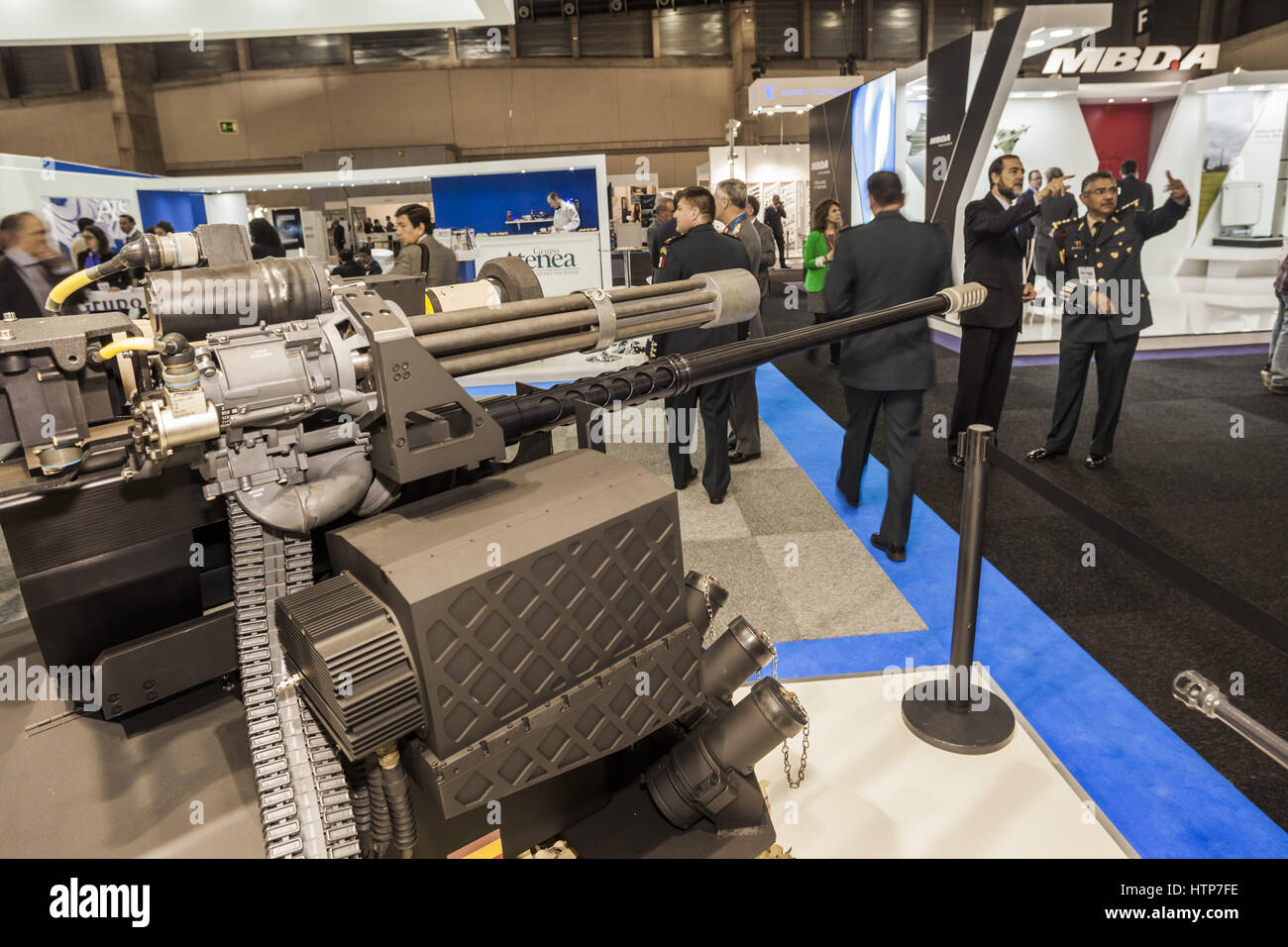 Madrid, Madrid, Spain. 14th Mar, 2017. Machine guns in the ...