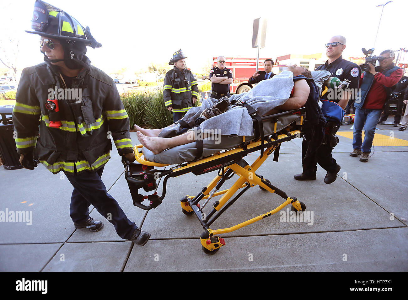 Napa, CA, USA. 14th Mar, 2017. The man who became trapped inside a wall ...