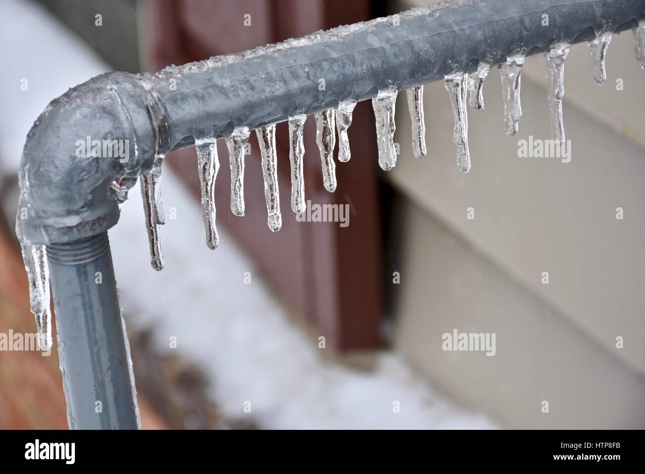 Maryland, USA - March 14, 2017: Winter storm Stella pushes through the ...