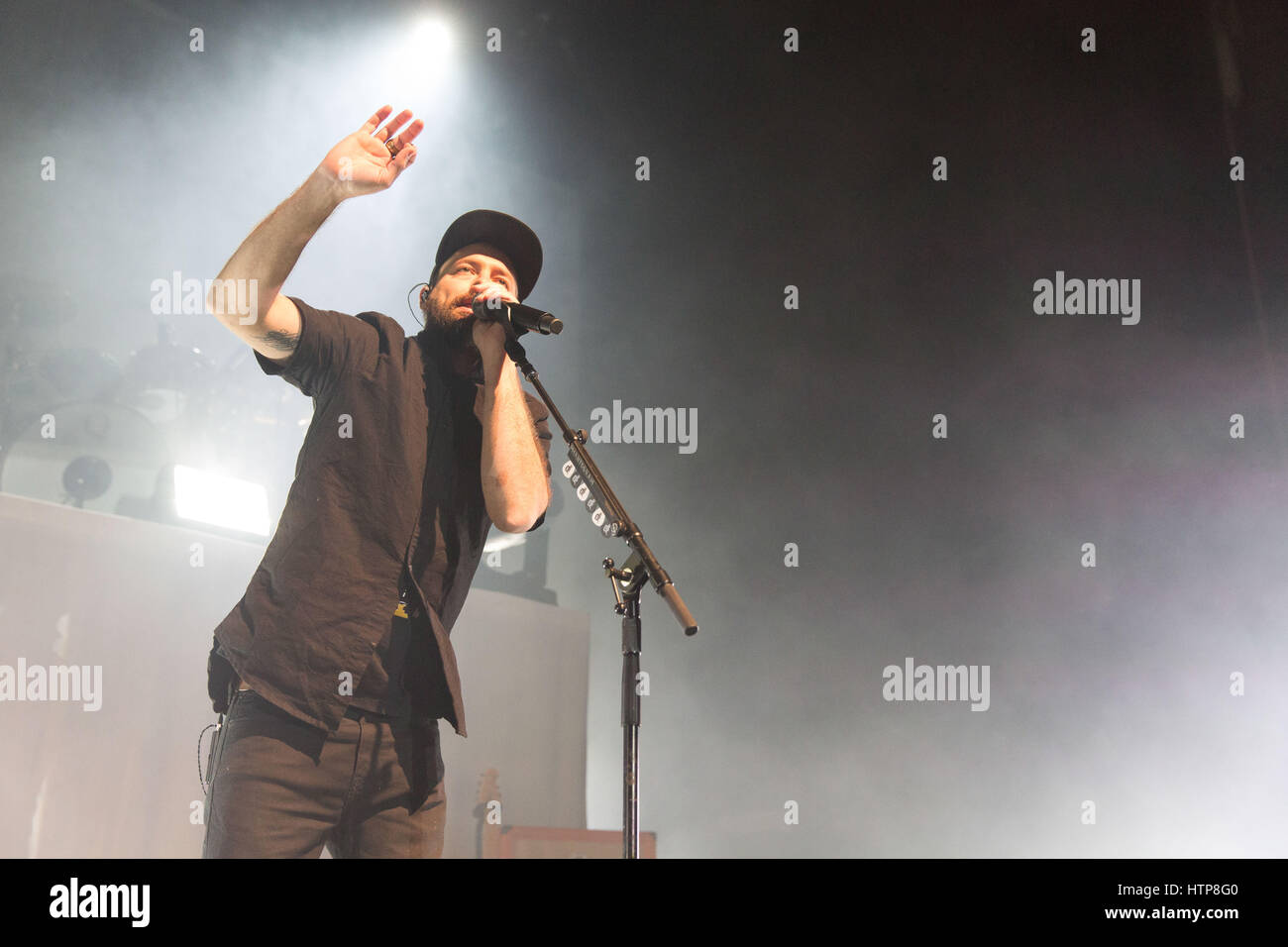 Madison, Wisconsin, USA. 13th Mar, 2017. JOSH CARTER of Phantogram at ...