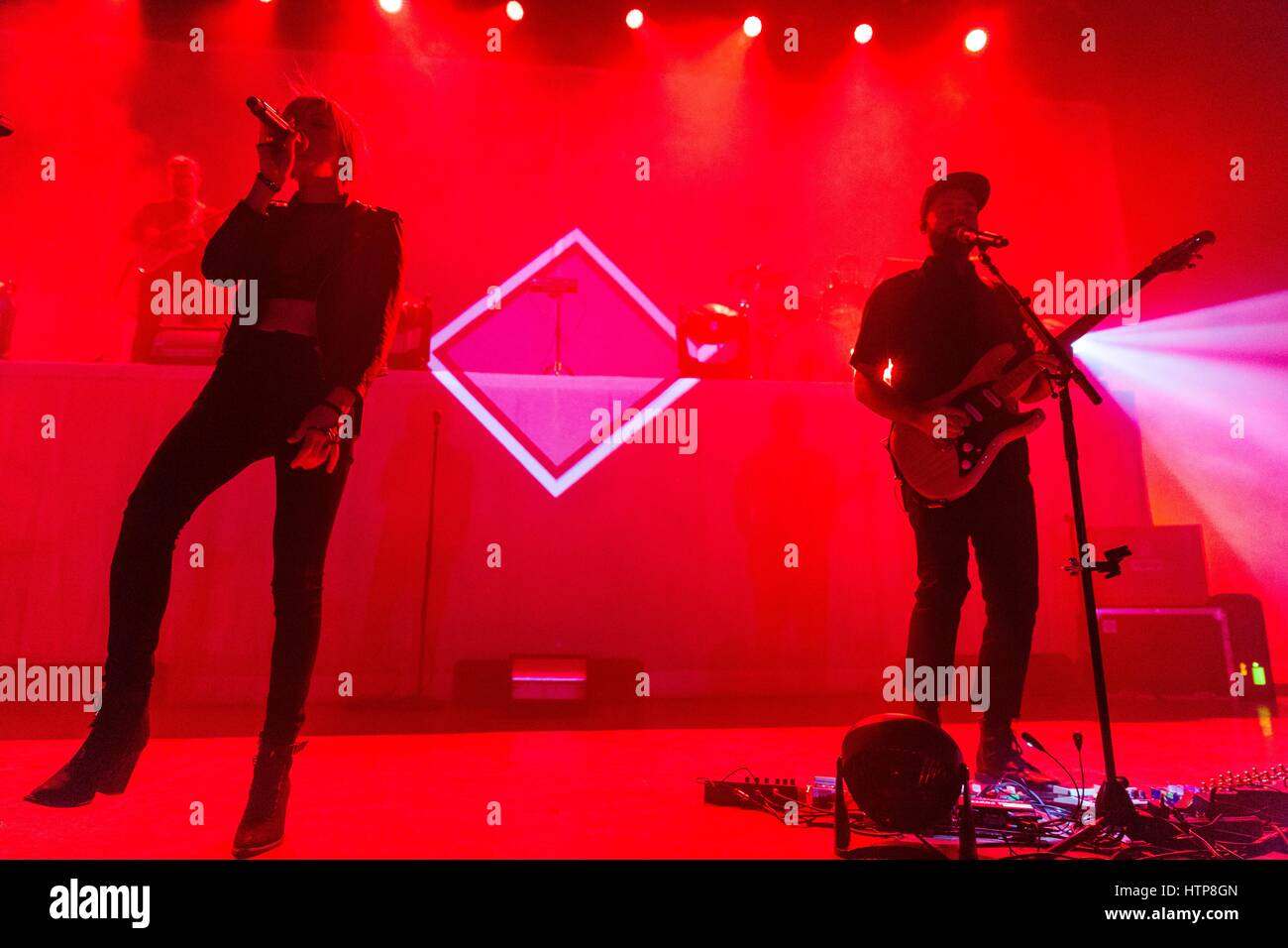 Madison, Wisconsin, USA. 13th Mar, 2017. SARAH BARTHEL and JOSH CARTER ...