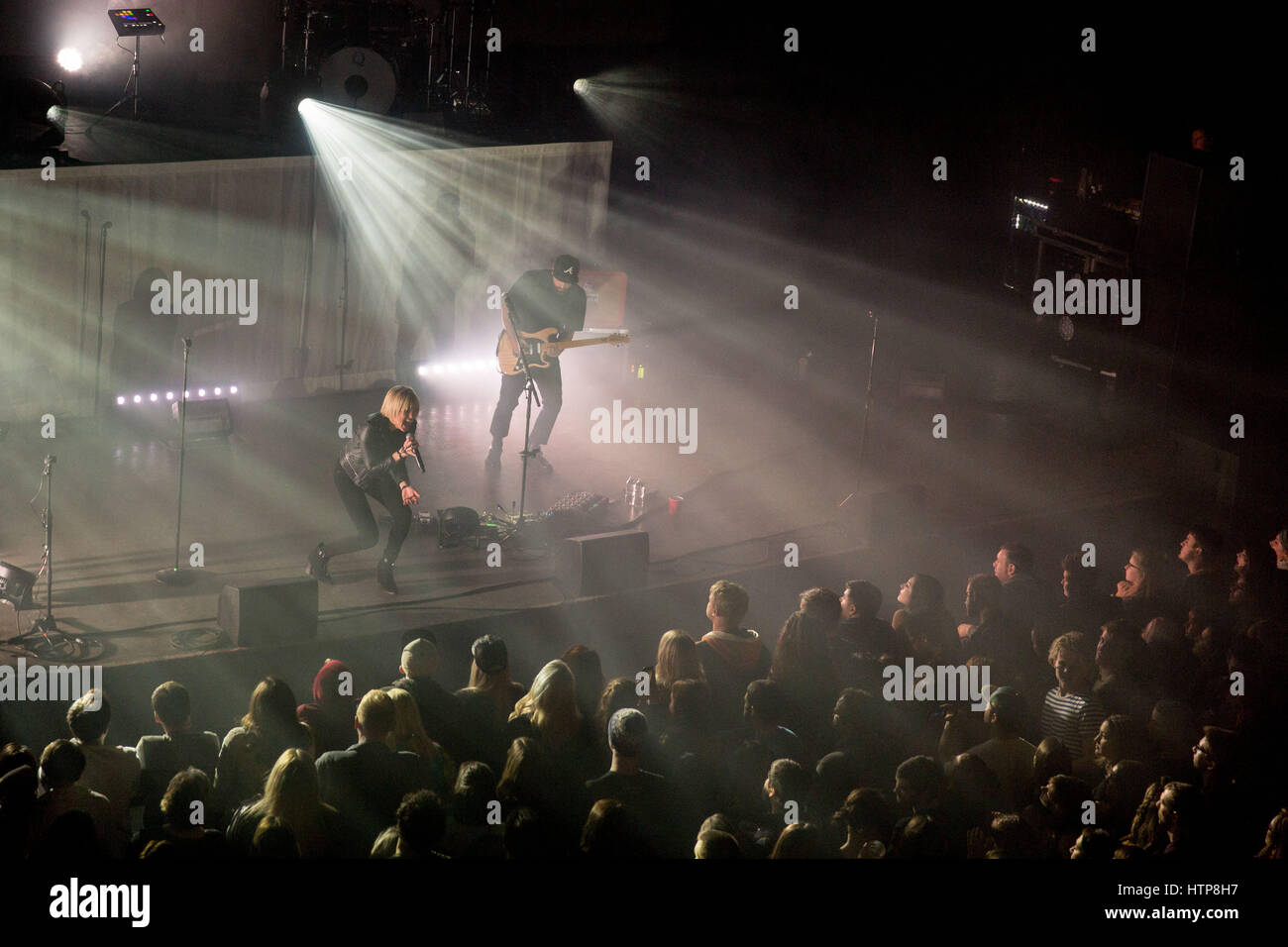 Madison, Wisconsin, USA. 13th Mar, 2017. SARAH BARTHEL and JOSH CARTER ...
