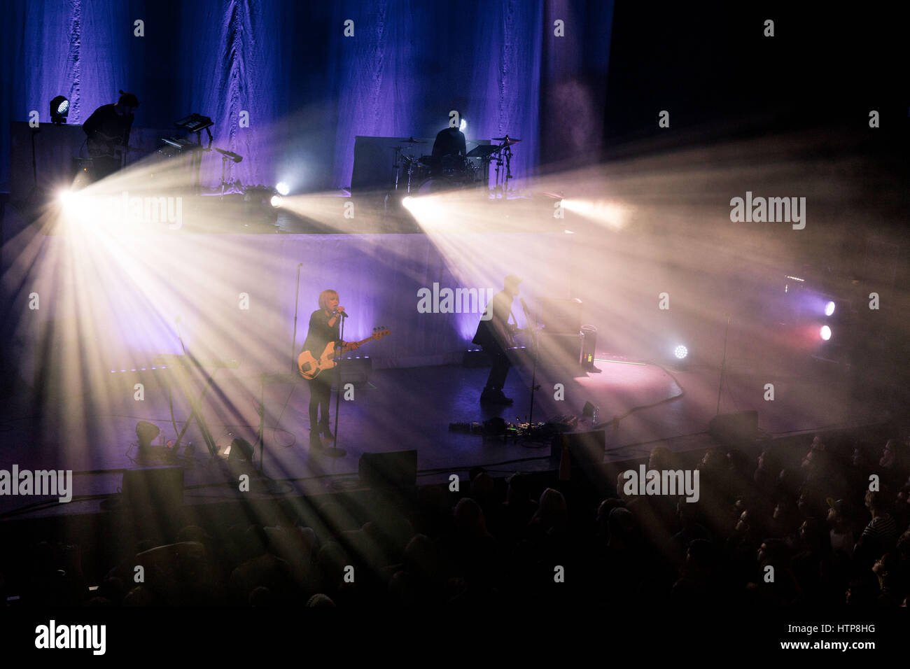 Madison, Wisconsin, USA. 13th Mar, 2017. SARAH BARTHEL and JOSH CARTER ...