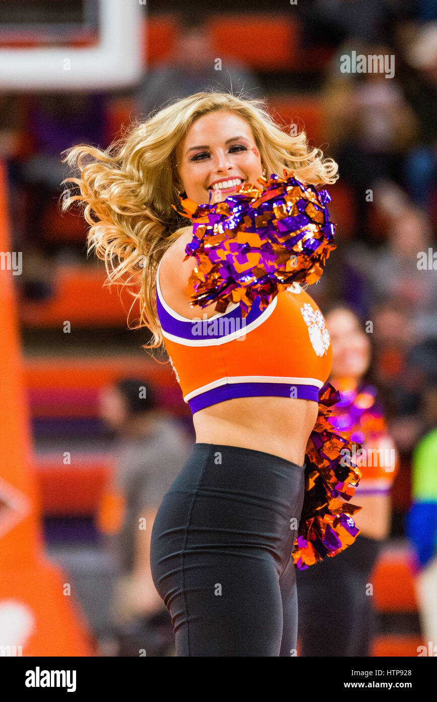Clemson Rally Cat during the NIT Tournament basketball game between the ...