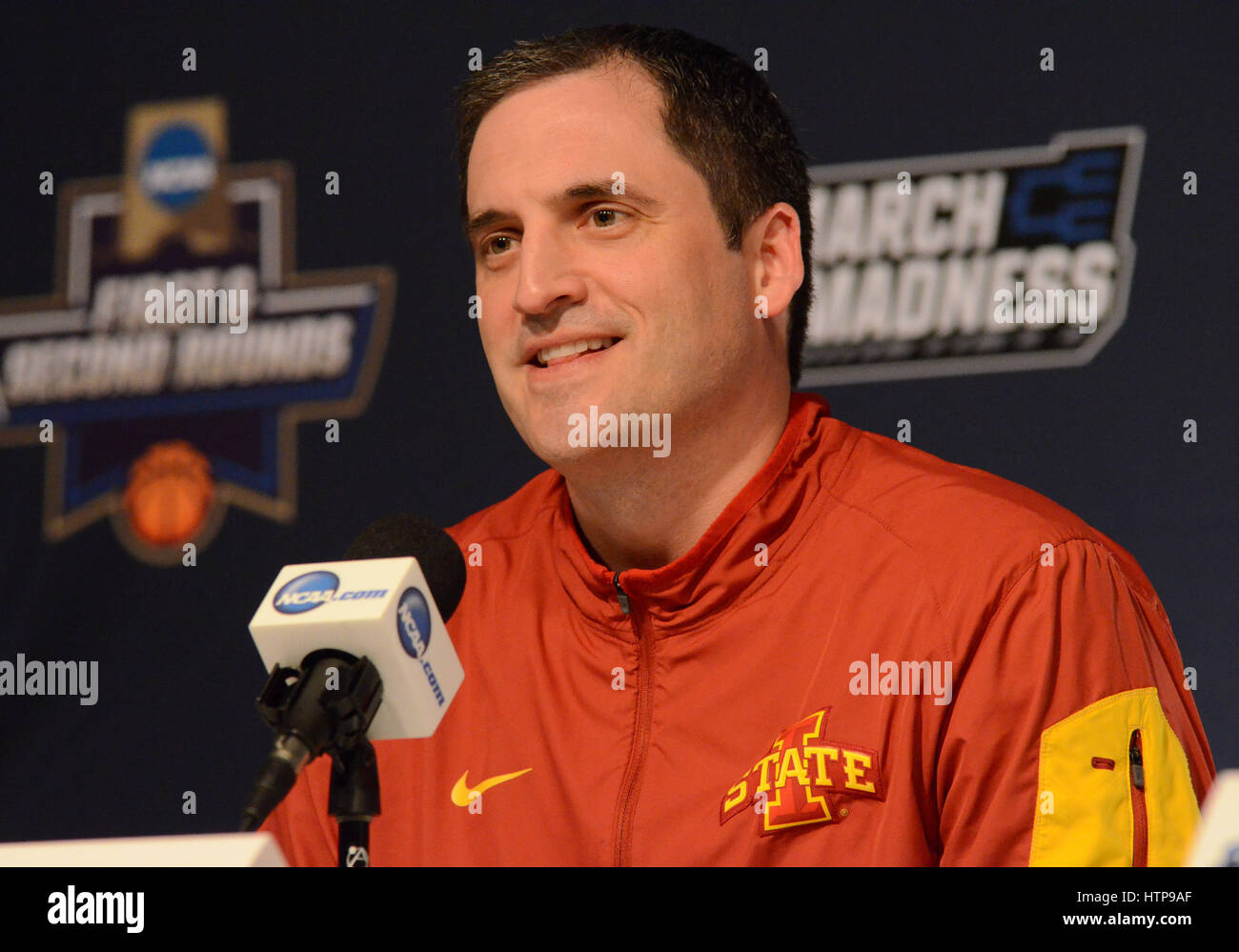 Milwaukee, Wisconsin, USA. 15th Mar, 2017. Iowa State's head coach ...