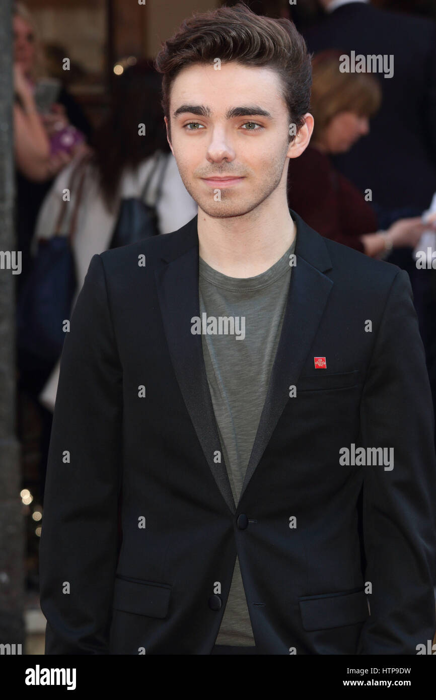 London, UK. 15th Mar, 2017. London, UK. Nathan Sykes at The Prince's ...