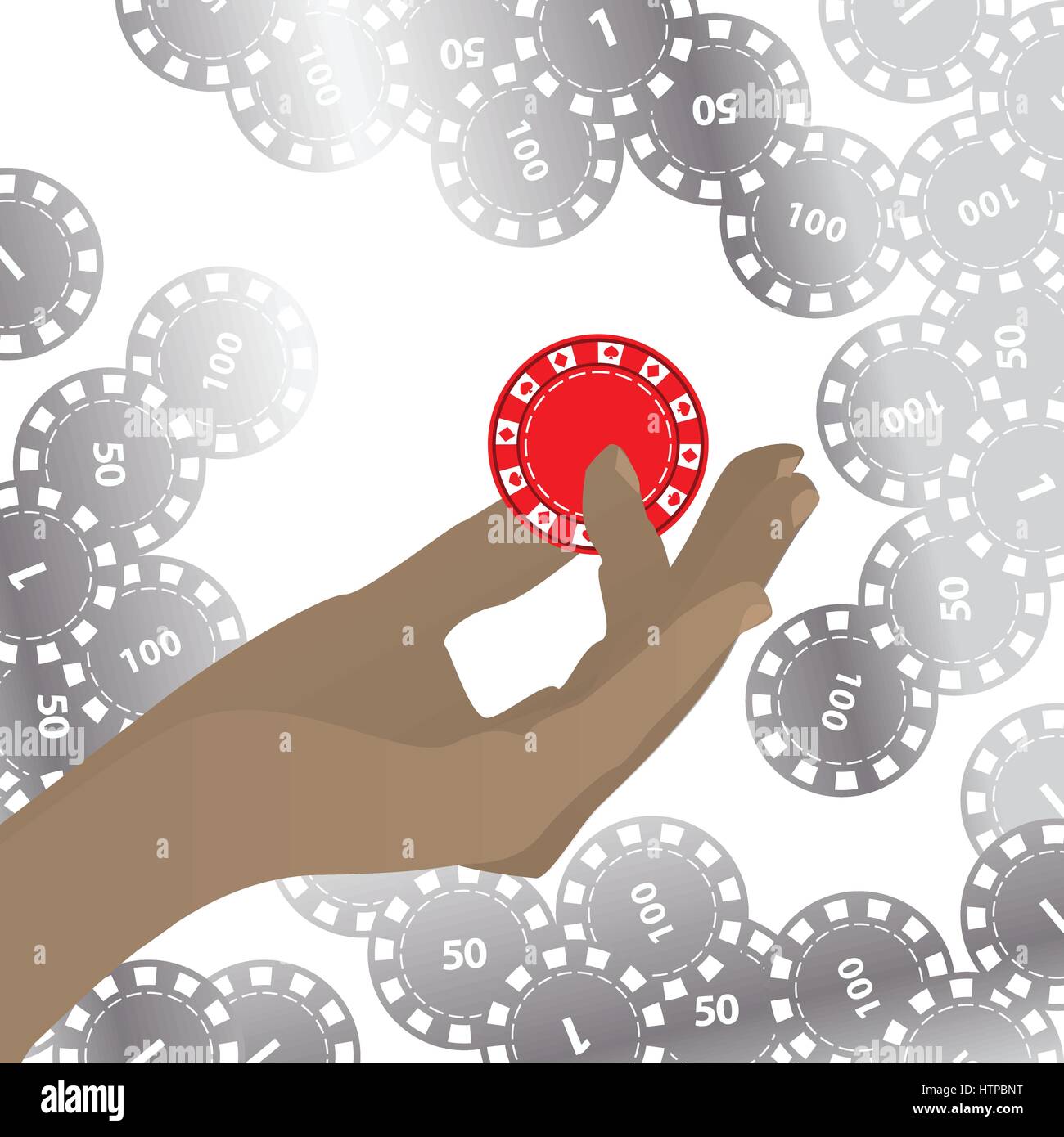 Cupped hands black background Stock Vector Images - Alamy