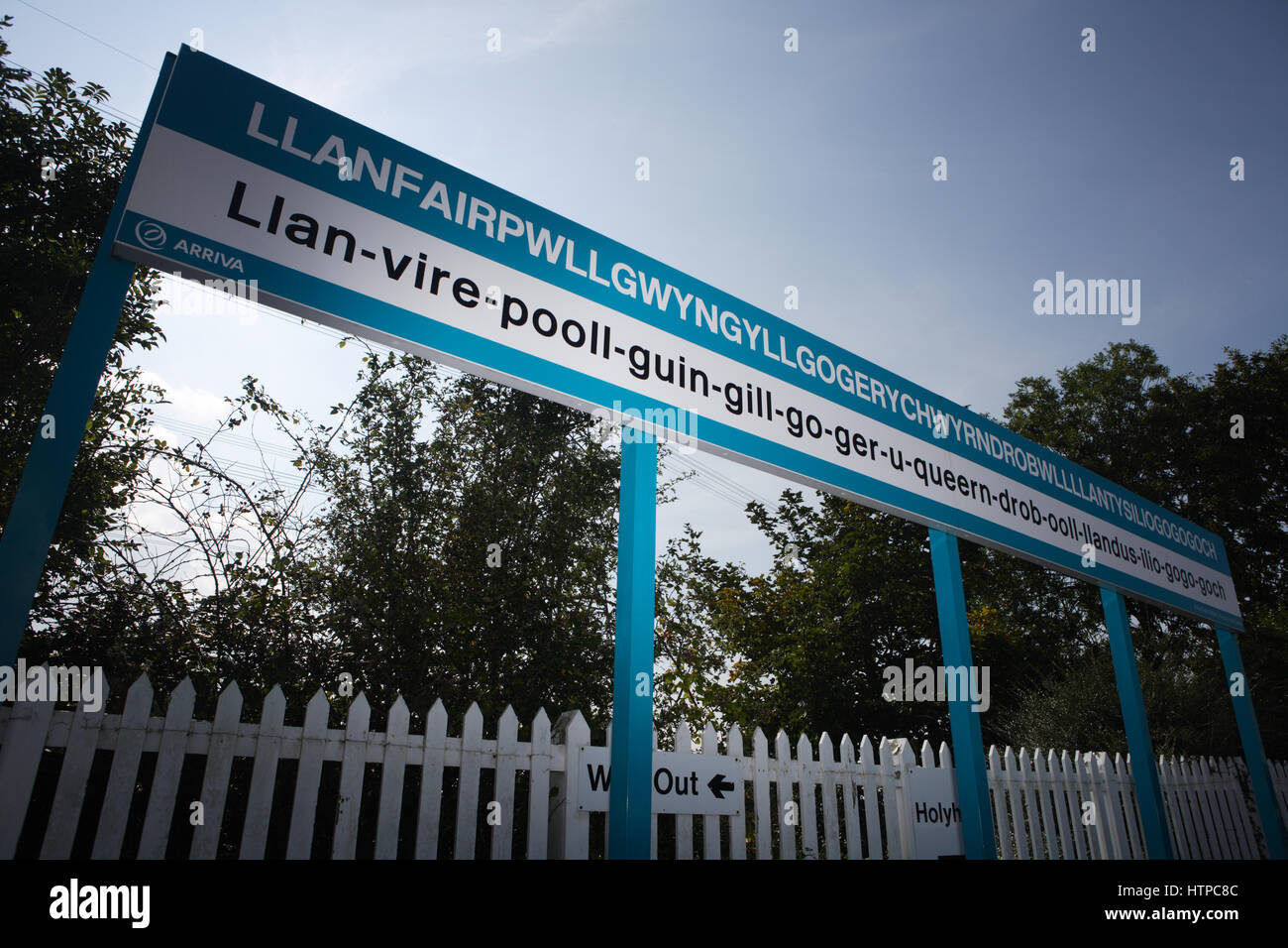 Llanfair pg railway station sign hi-res stock photography and images ...
