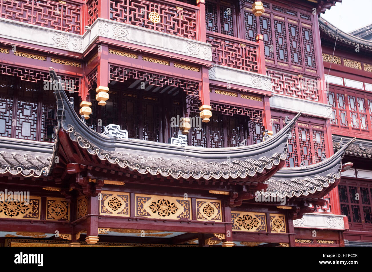 Shanghai, China, Asia, Chinese Building Detail Stock Photo - Alamy