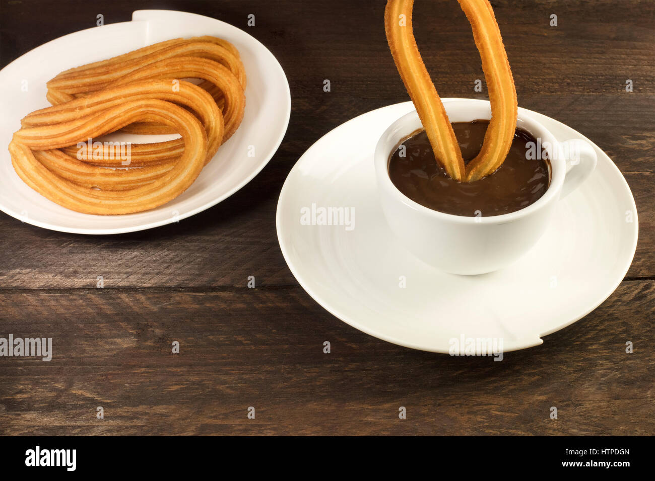 A photo of churros, traditional Spanish, and especially Madrid, dessert ...