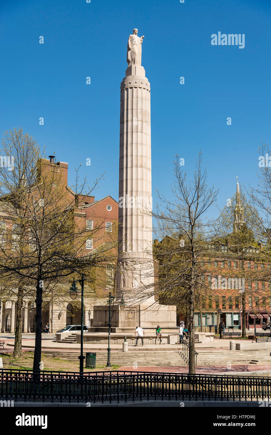 Providence, Rhode Island. City skyline in New England region of the ...