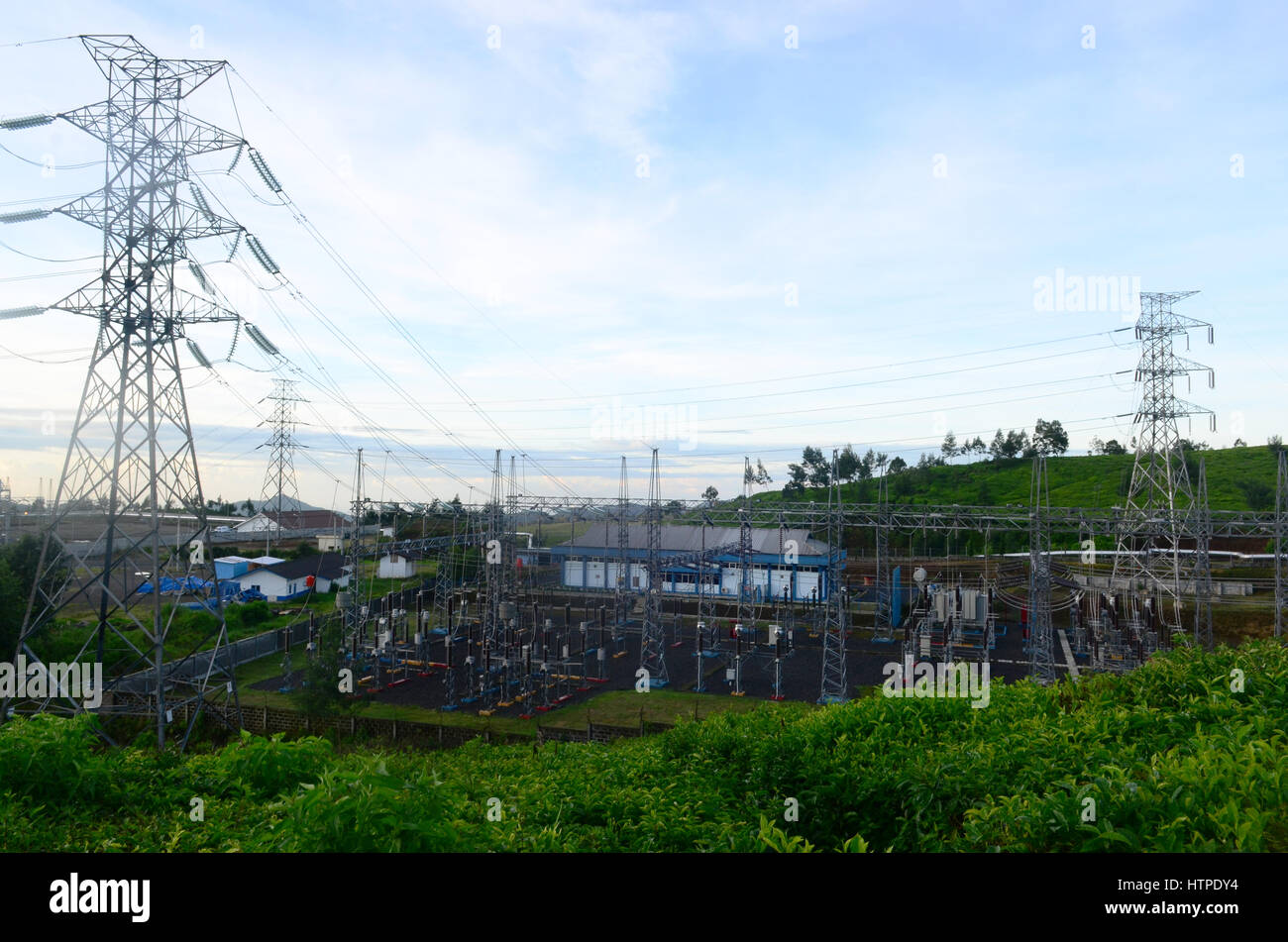 Electricity station with power come from Geothermal Energy at Mount ...