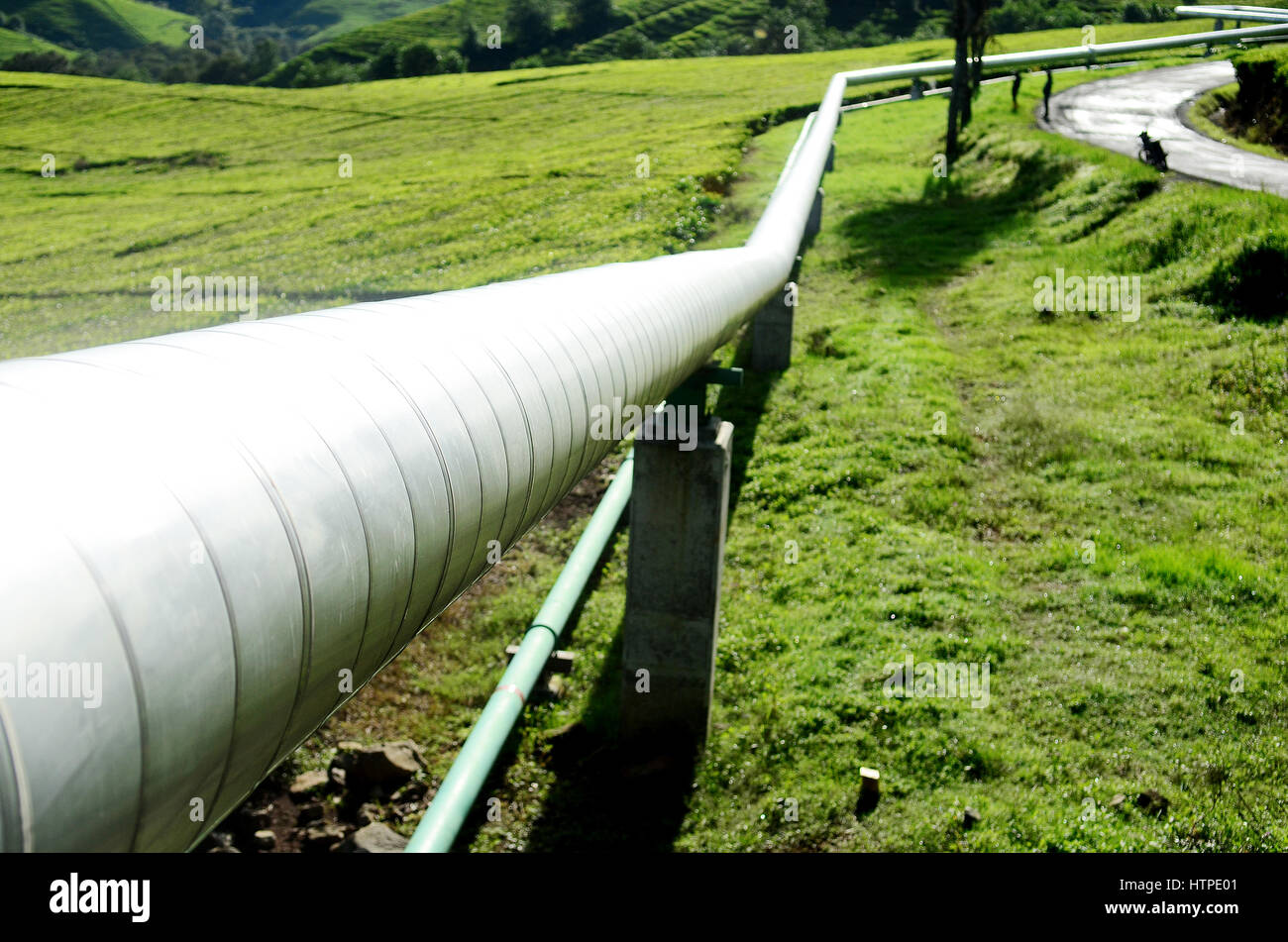 Pipe line from some where in Mount Patuha, West Java to Geothermal ...