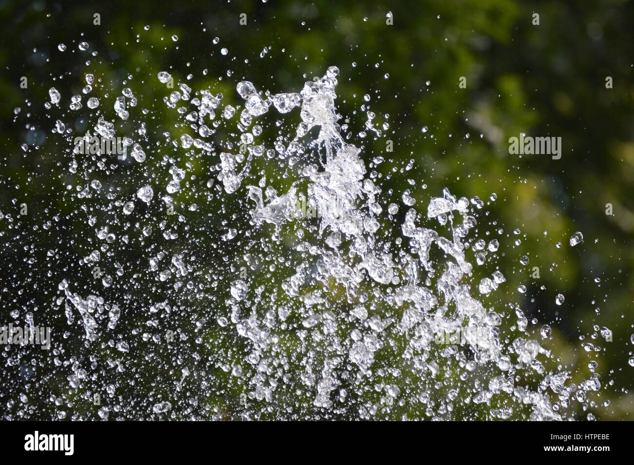 Waters Droplets in Fountain Stock Photo - Alamy