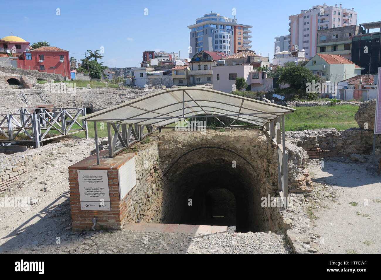 Durres roman amphitheatre durres roman amphitheater hi-res stock ...