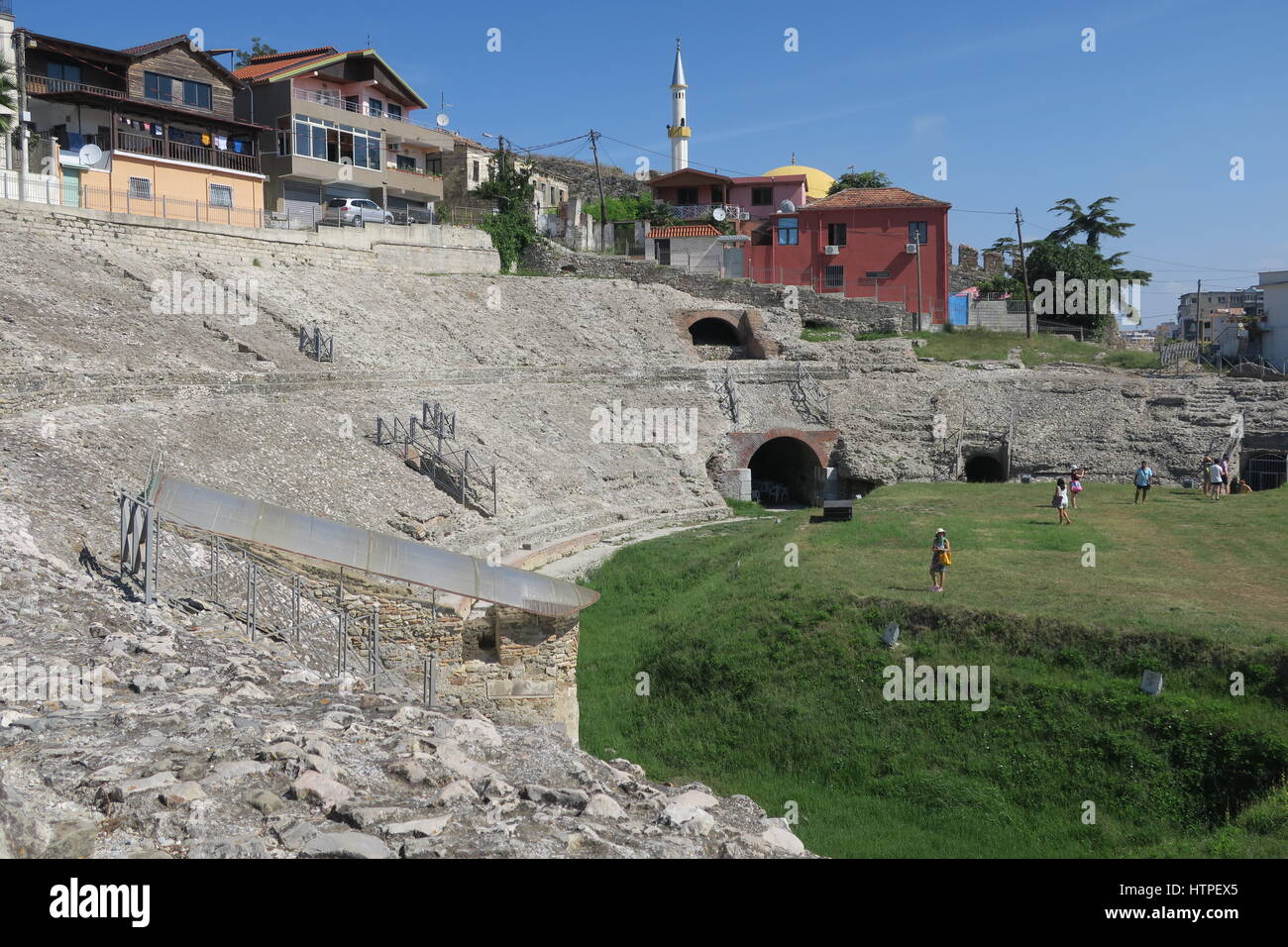 Durres roman amphitheatre durres roman amphitheater hi-res stock ...