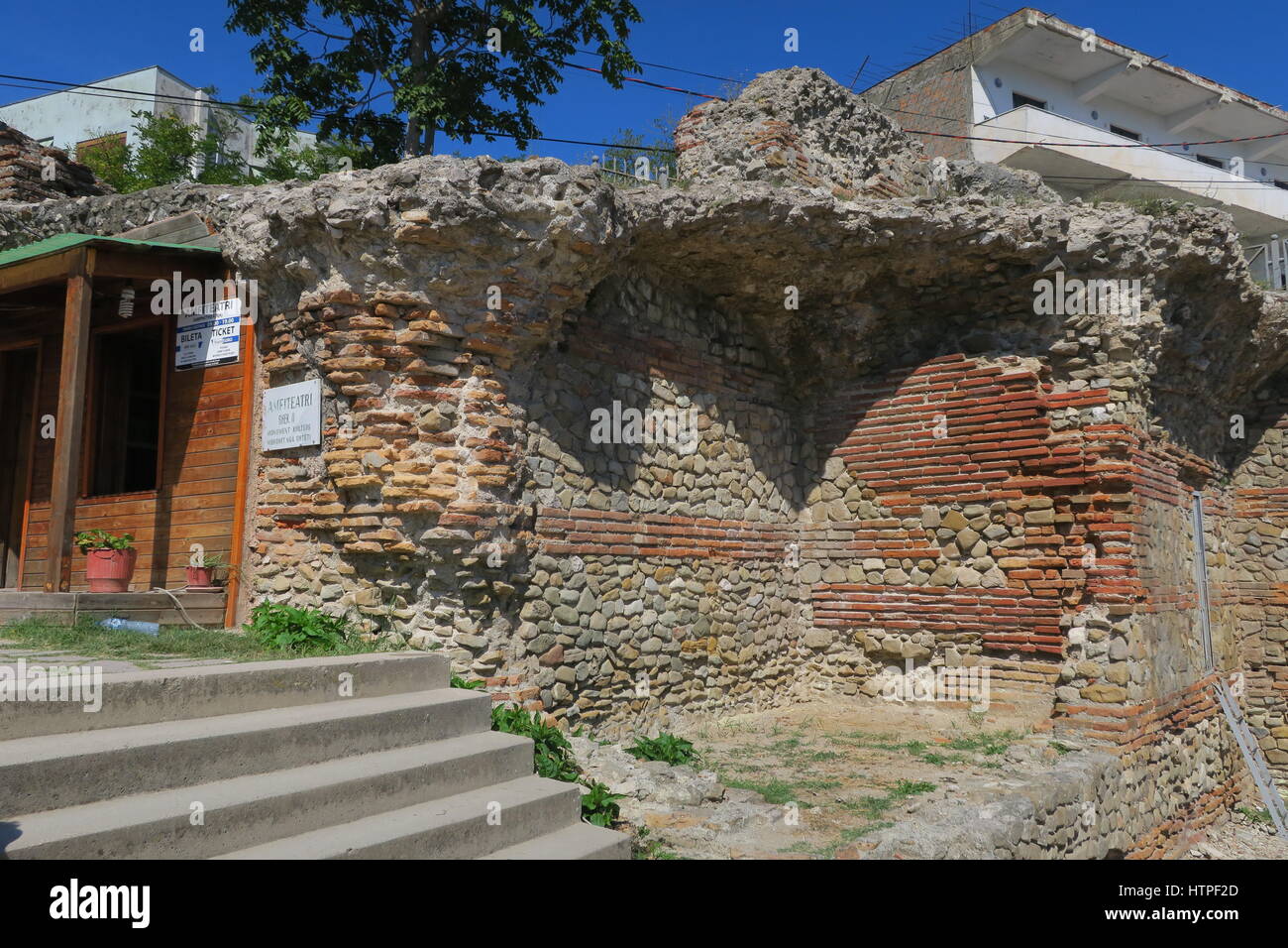 Durres roman amphitheatre durres roman amphitheater hi-res stock ...