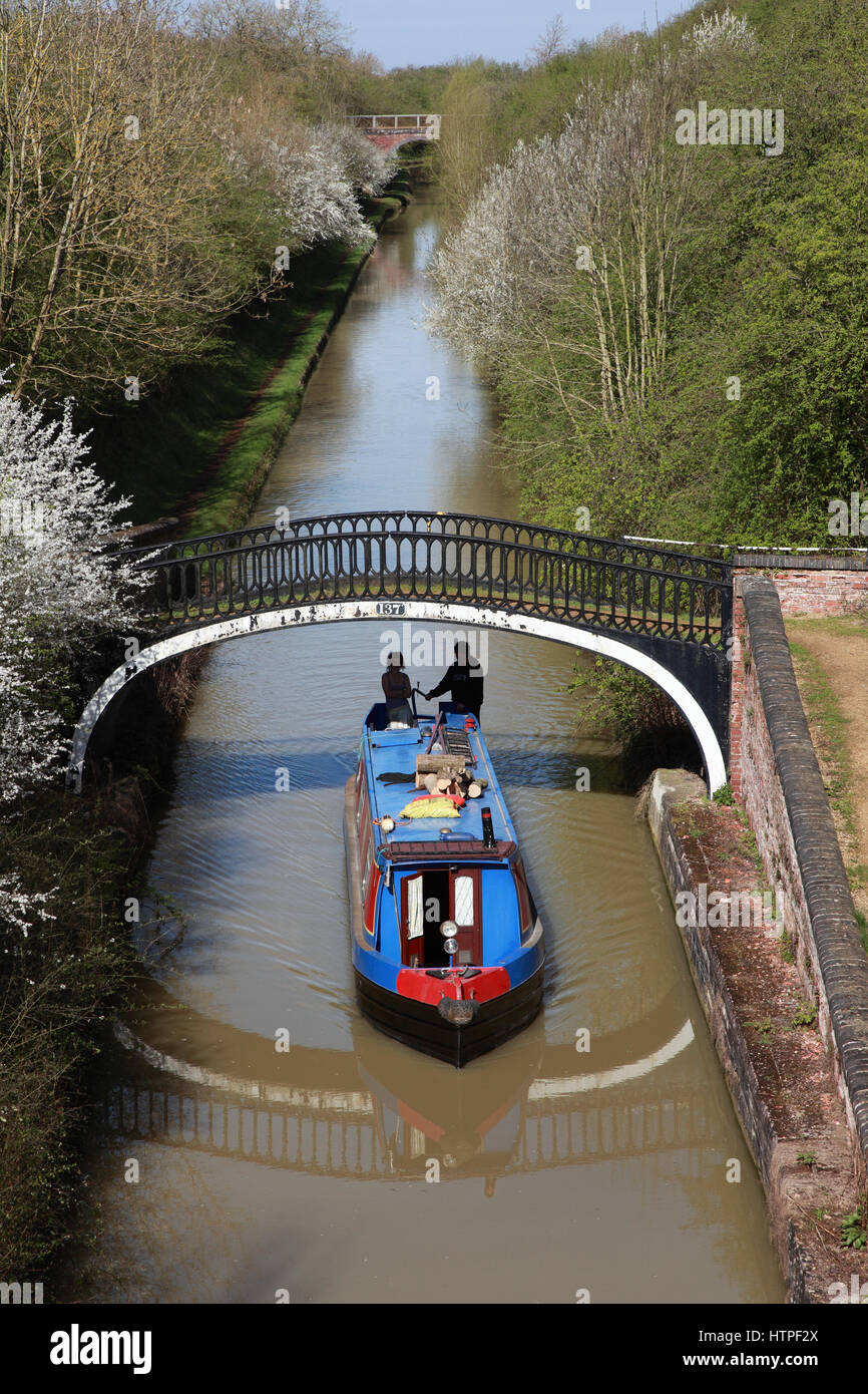 Canal Boat Going Under Bridge High Resolution Stock Photography and ...