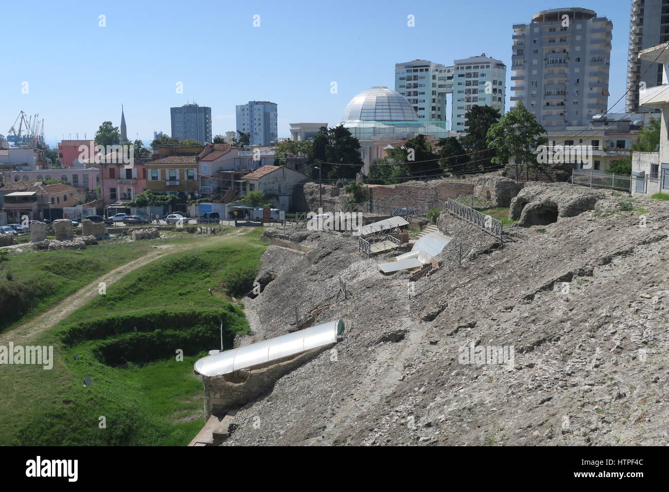 Durres roman amphitheatre durres roman amphitheater hi-res stock ...
