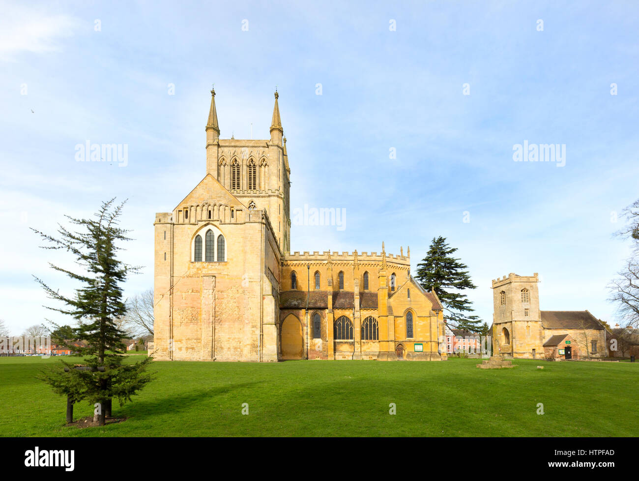 Pershore Abbey, Pershore, Worcestershire UK, a medieval Abbey, now an ...