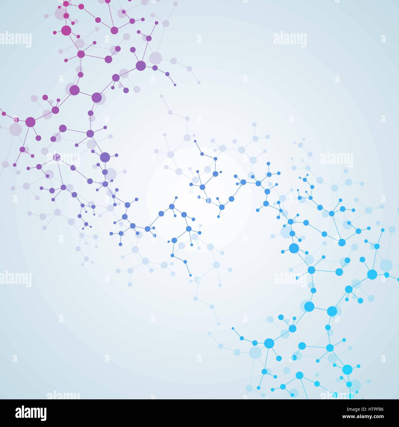 Structure molecule and communication. Dna, atom, neurons. Scientific ...