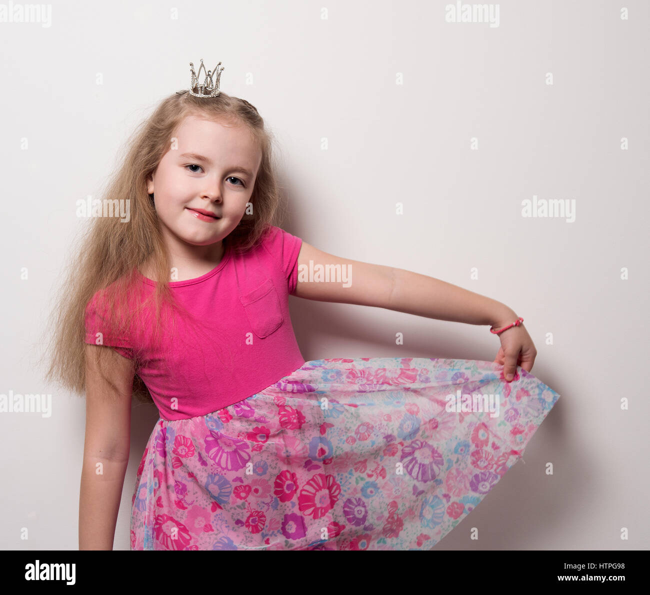 cute Princess baby girl Stock Photo - Alamy